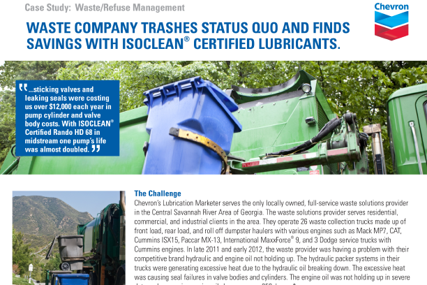 Waste Hauling-Does Your New Oil Meet The Third Spec | Chevron ...